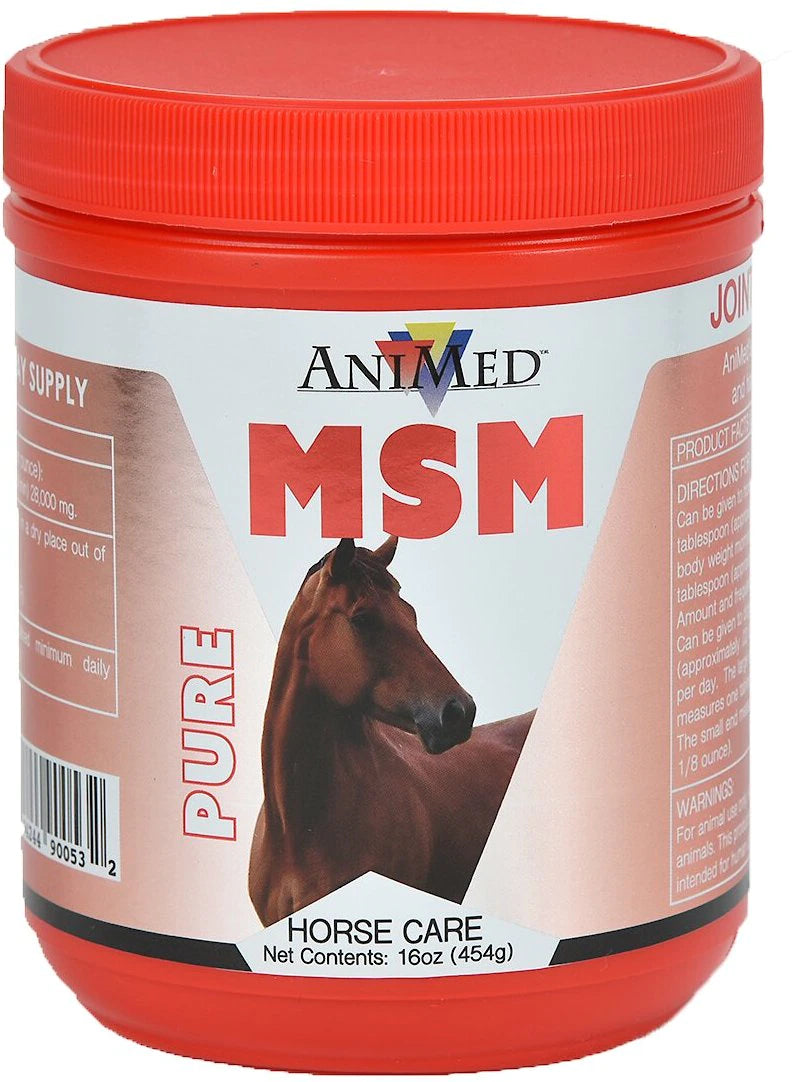 ANIMED PURE MSM JOINT SUPPORT POWDER HORSE SUPPLEMENT — Equis-Mart Tack
